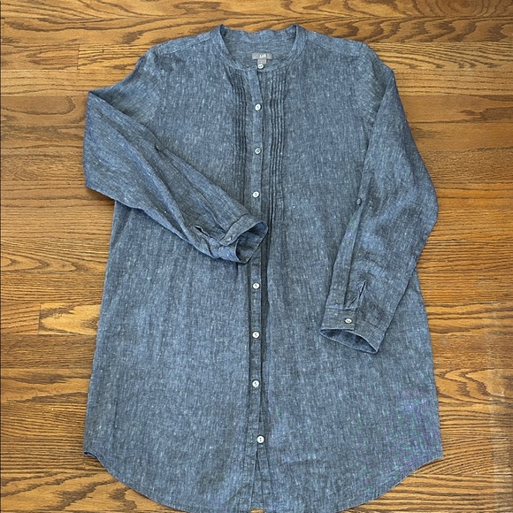 J. Jill | Dresses | J Jill Linen Blend Shirt Dress Tunic Small | Poshmark